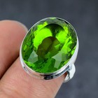 Peridot Gemstone Handmade 925 Sterling Silver Jewelry Ring Size 7 S803 ...