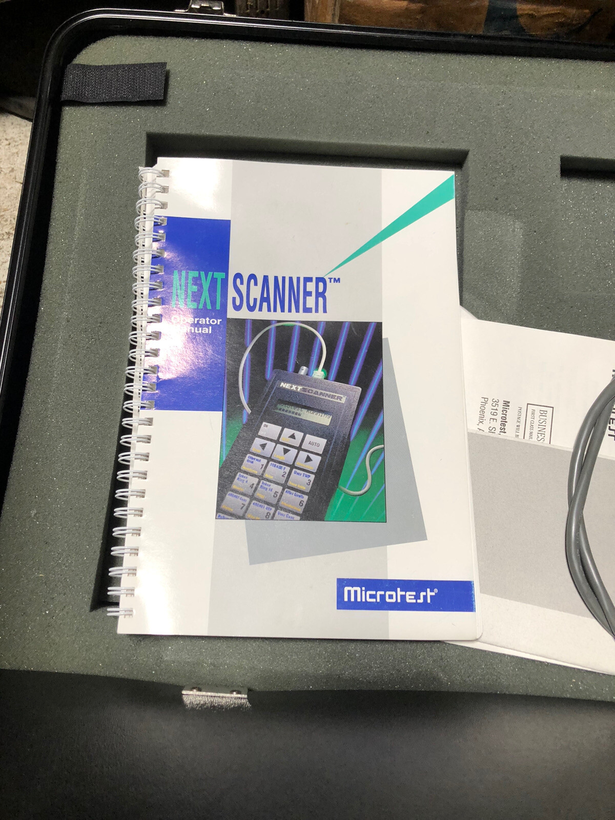 Microtest NEXT Handheld Cable Tester Scanner Super Injector + Case PN ...