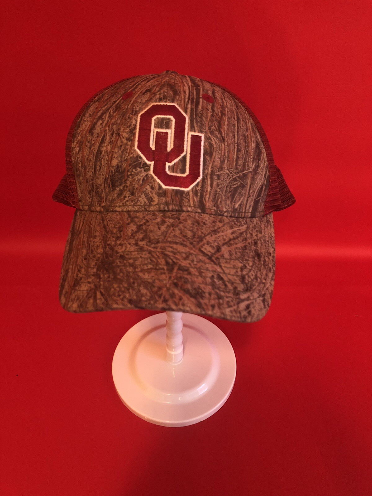 University of Oklahoma Sooners Camo Baseball Cap Adjustable Embroidered ...