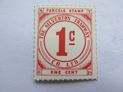 SILVERTON TRAMWAY NSW & SOUTH AUSTRALIAN RAILWAYS 1 CENT PARCEL STAMP ...