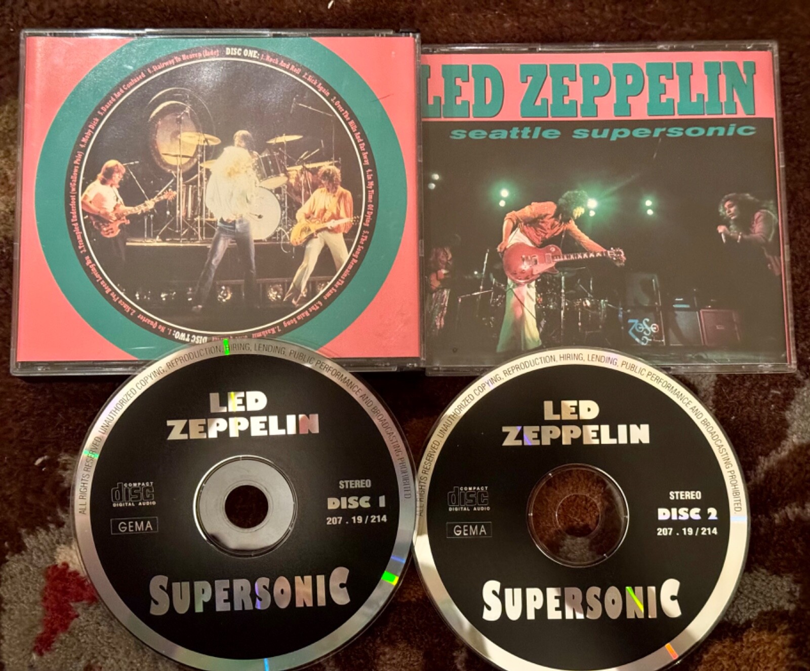 LED ZEPPELIN “SEATTLE SUPERSONIC” ULTRA RARE LIVE ORIGINAL FACTORY ...