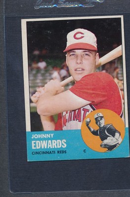 1963 Topps #178 Johnny Edwards Reds EX *1233 | eBay Australia