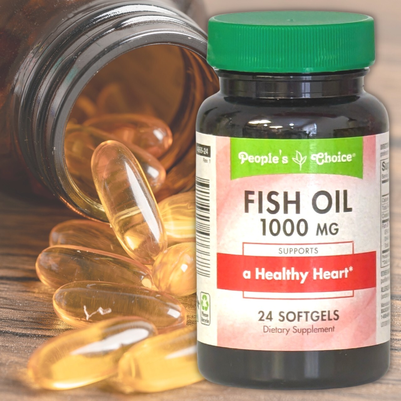 People's Choice Fish Oil 1000 mg, 2 Bottles, 48 Softgels | eBay