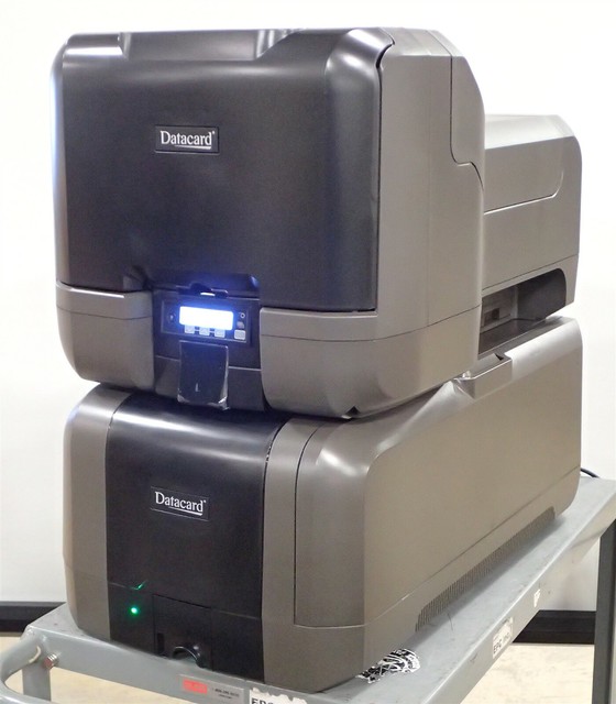 Datacard Ce870 Issuance System Card Printer & Ex30 Embosser W/ Ribbon ...