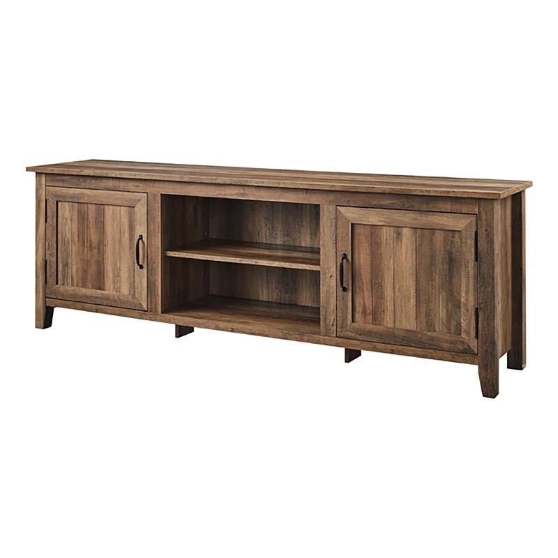 Pemberly Row Modern Wood 70" TV Console for TVs up to with 2-Side Doors ...