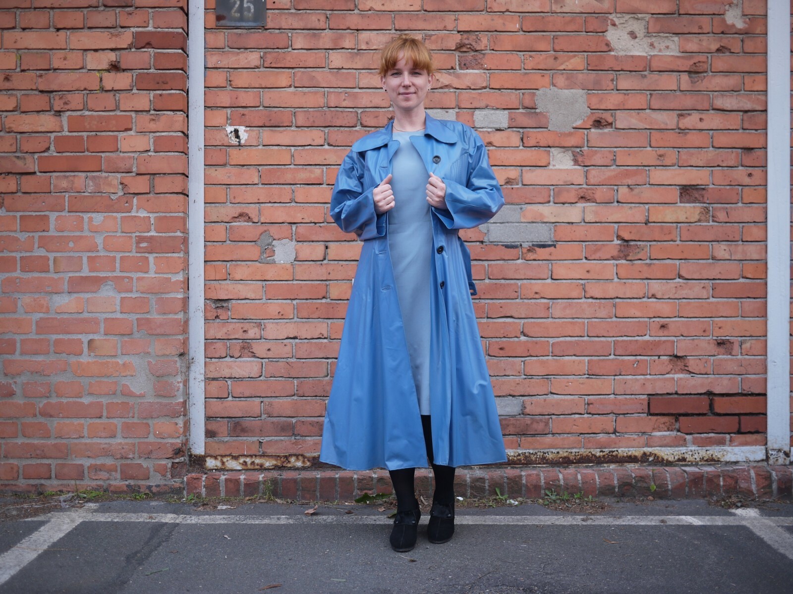 Damen Regenmantel 40er Mantel 40´s raincoat 50er True VINTAGE 50´s ...