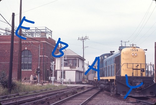 Long Island LIRR RS-3 Nassau Tower Action Mineola NY 1970 Original ...