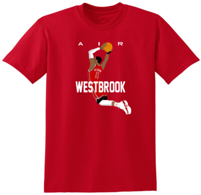 Russell Westbrook Brodie Rockets "AIR DUNK" T-Shirt | eBay