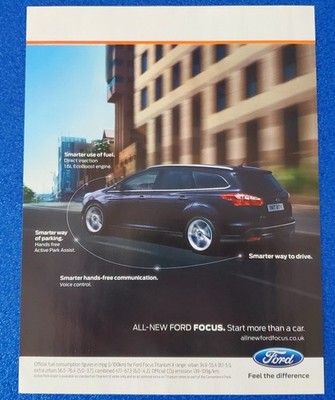 2011 FORD FOCUS TITANIUM X RANGE ORIGINAL MAGAZINE PRINT AD FEEL THE ...