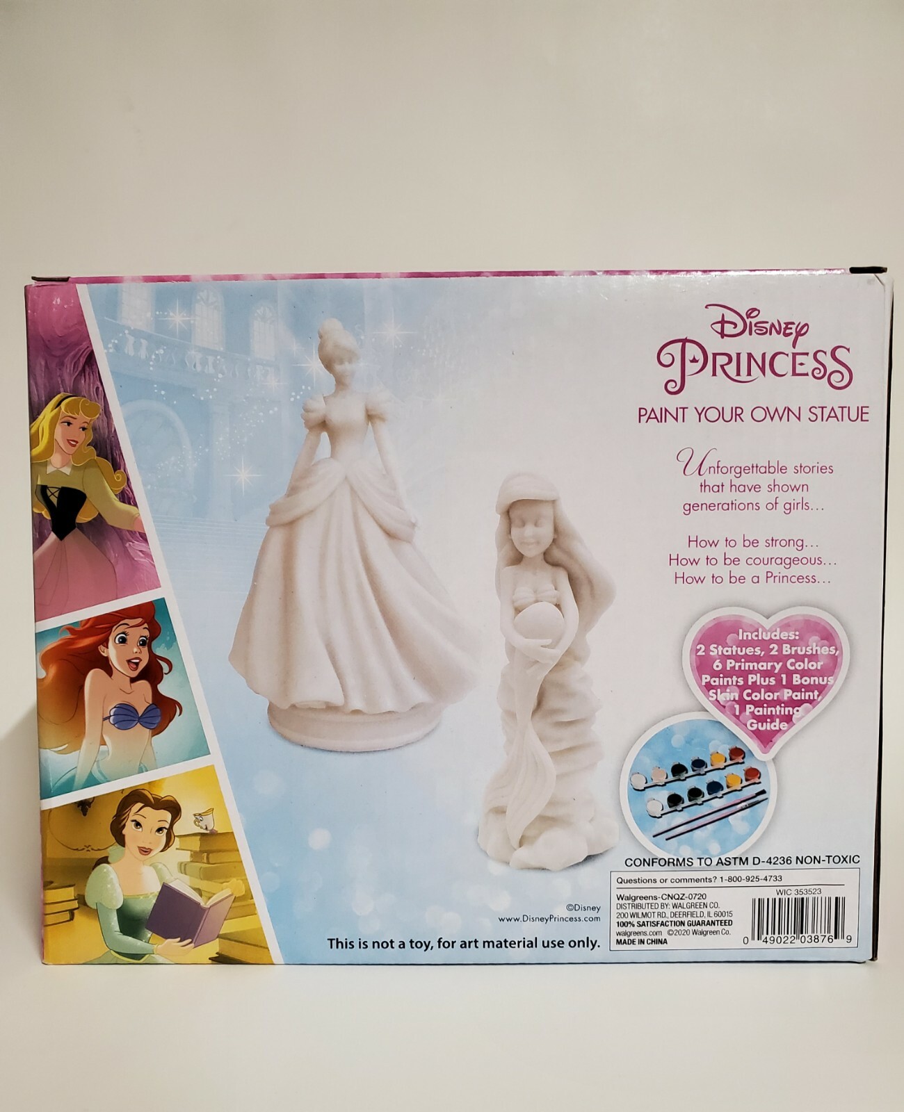 Hasbro Disney Princess Paint Your Own Statue HARD TO FIND ARIEL AND ...