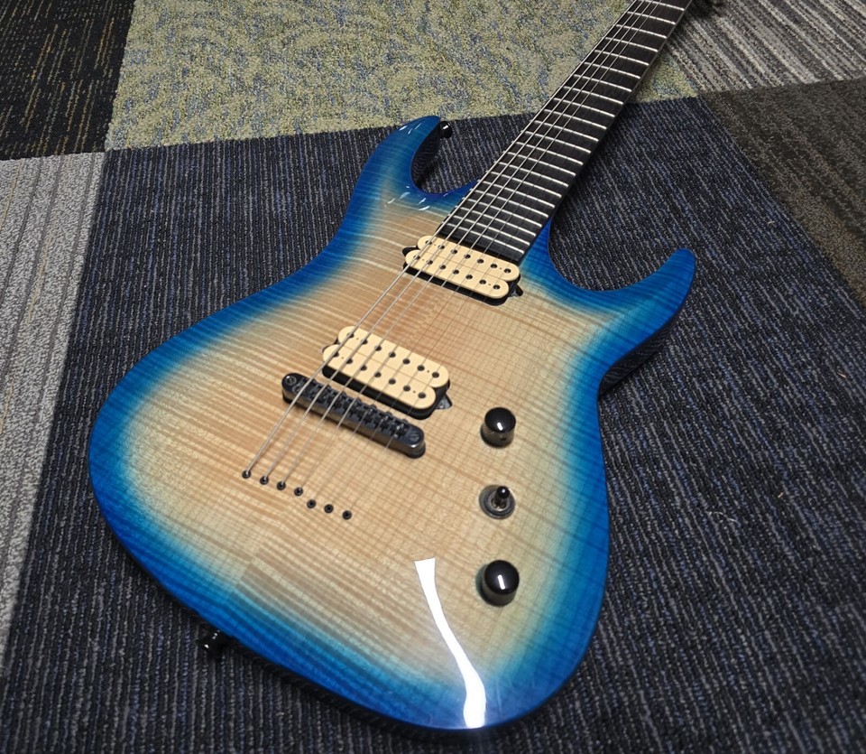 Agile 7 String Electric Guitar Blue Burst | eBay