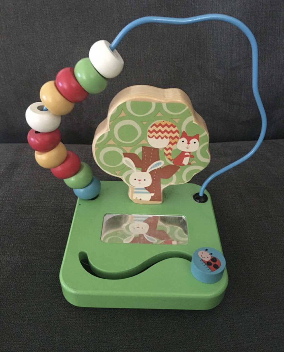 ELC Wooden High Chair Tree Bead Maze Baby Toy With Suction Pads | eBay UK