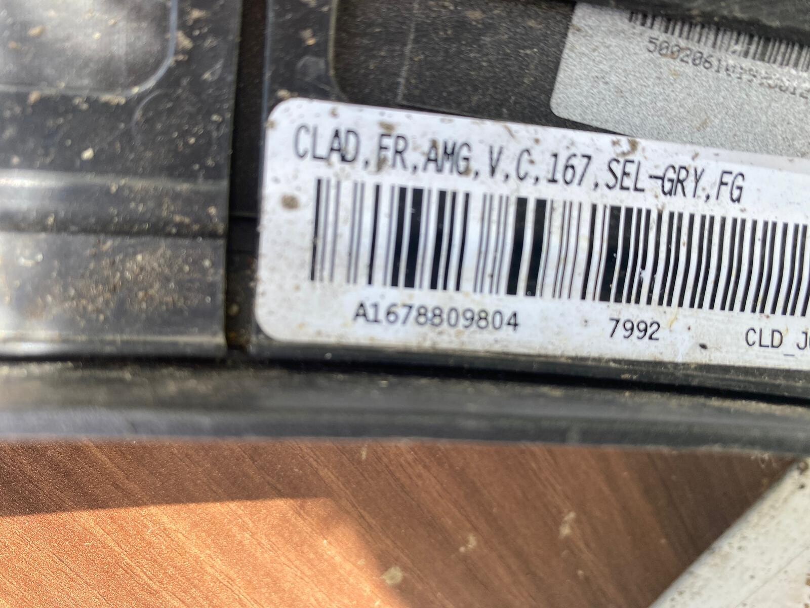 Mercedes-Benz GLE W167 AMG Wheel Arch Trim Front Right P/n A1678809804 ...