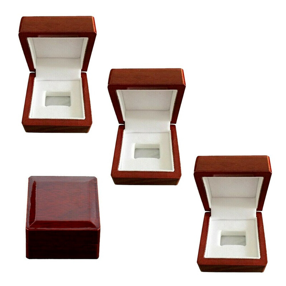 Single Hole Championship Ring Display Box Collection Case Wood Box ...