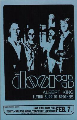 THE DOORS ALBERT KING GRAM PARSONS CONCERT POSTER LONG BEACH 1970 | eBay