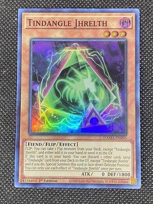 YuGiOh! - Tindangle Jhrelth DAMA-EN095 Super Rare 1st Edition Near Mint ...