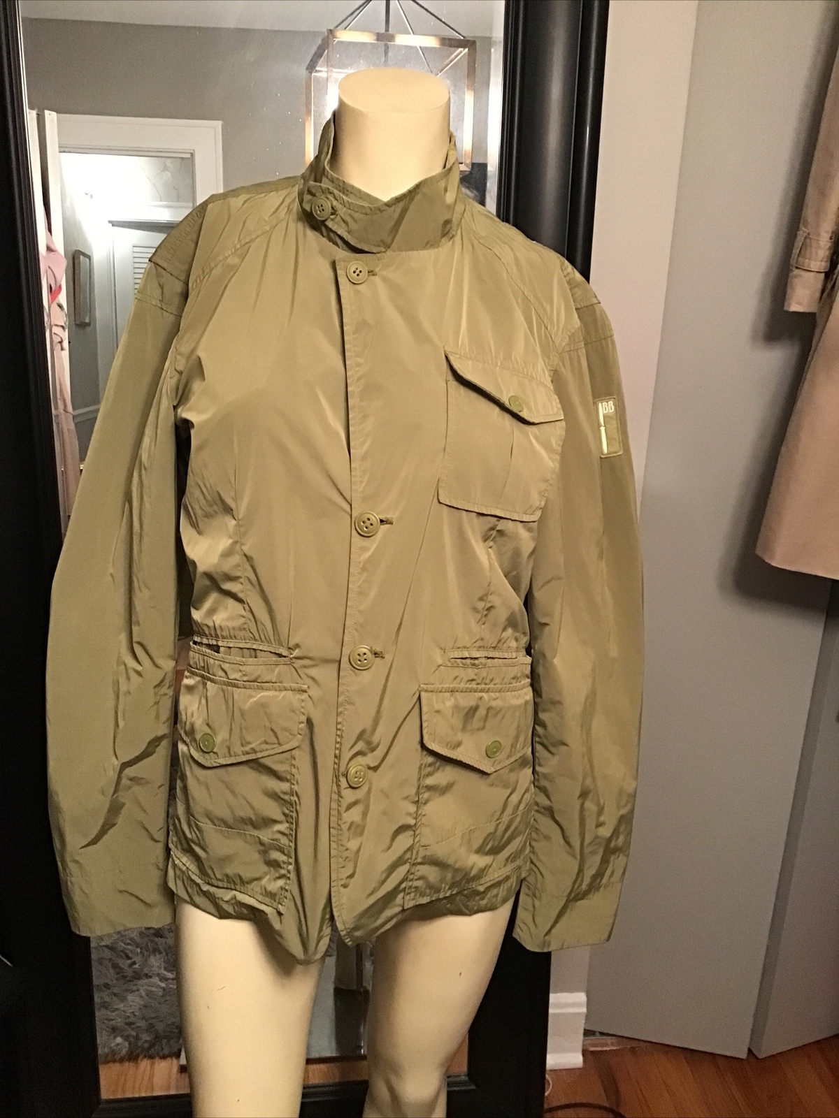 BOMBOOGIE MENS GREEN SHINY JACKET SIZE-M - Gem