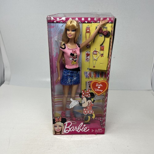 Barbie Loves Disney Doll With Minnie Mouse Ears NEW IN BOX 2011 Mattel ...