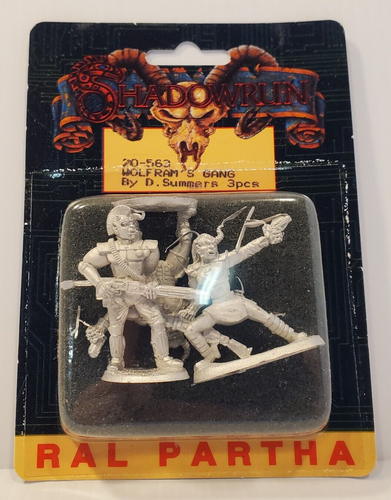 Ral Partha Mini 20-563 Wolfram's Gang Shadowrun Troll M & F Street ...