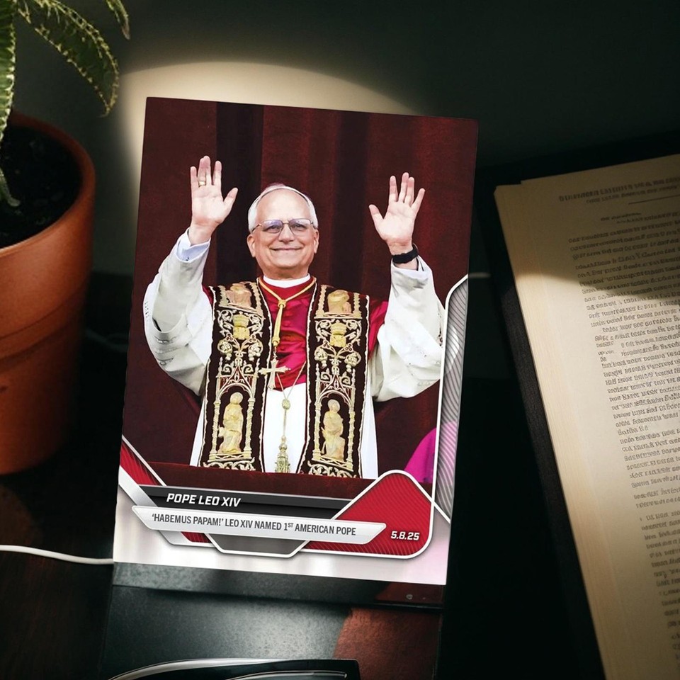 2025 Topps Now 1st American Pope #POPE Pope Leo XIV RC Rookie Card | eBay