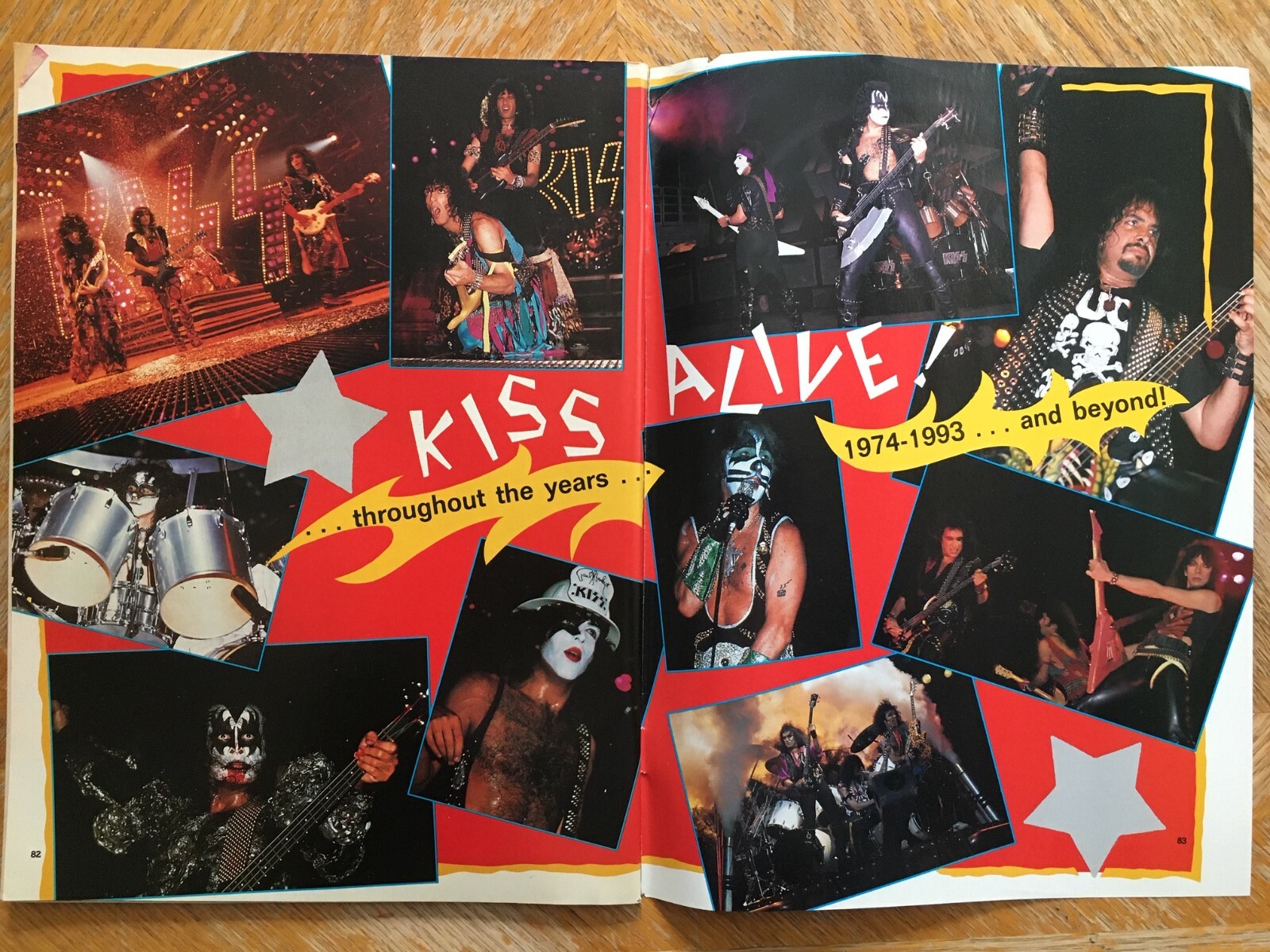 Kiss Alive magazine vintage Live 1974 to 1993 Mint condition | eBay