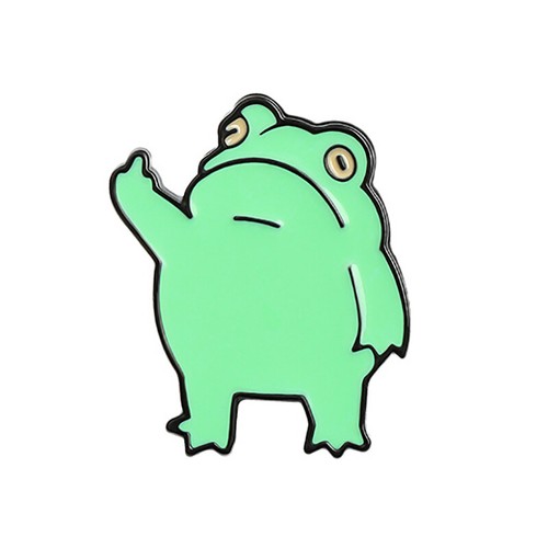 1PC Cartoon creative cute little frog brooch jewelry creative gesture ...