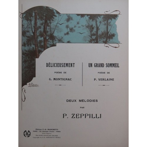 Zeppilli P.Deliciously A Grand Sleep Singer Piano 1920 | eBay