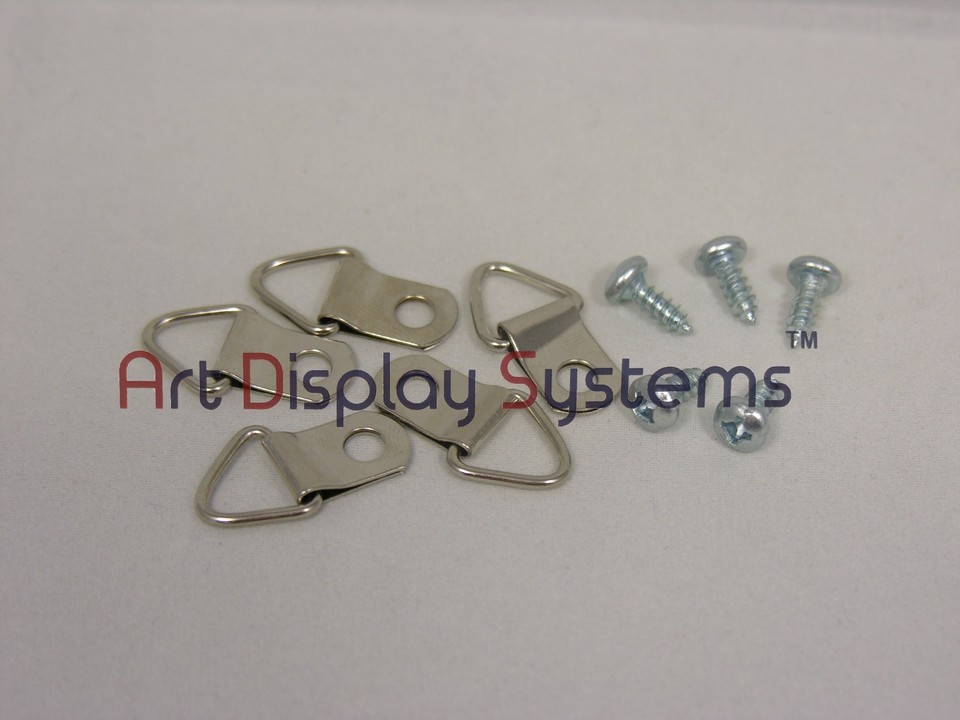 ADS Picture Frame Triangle Strap D-Ring Hangers (Small) 100/pk #6 x 3/8 ...
