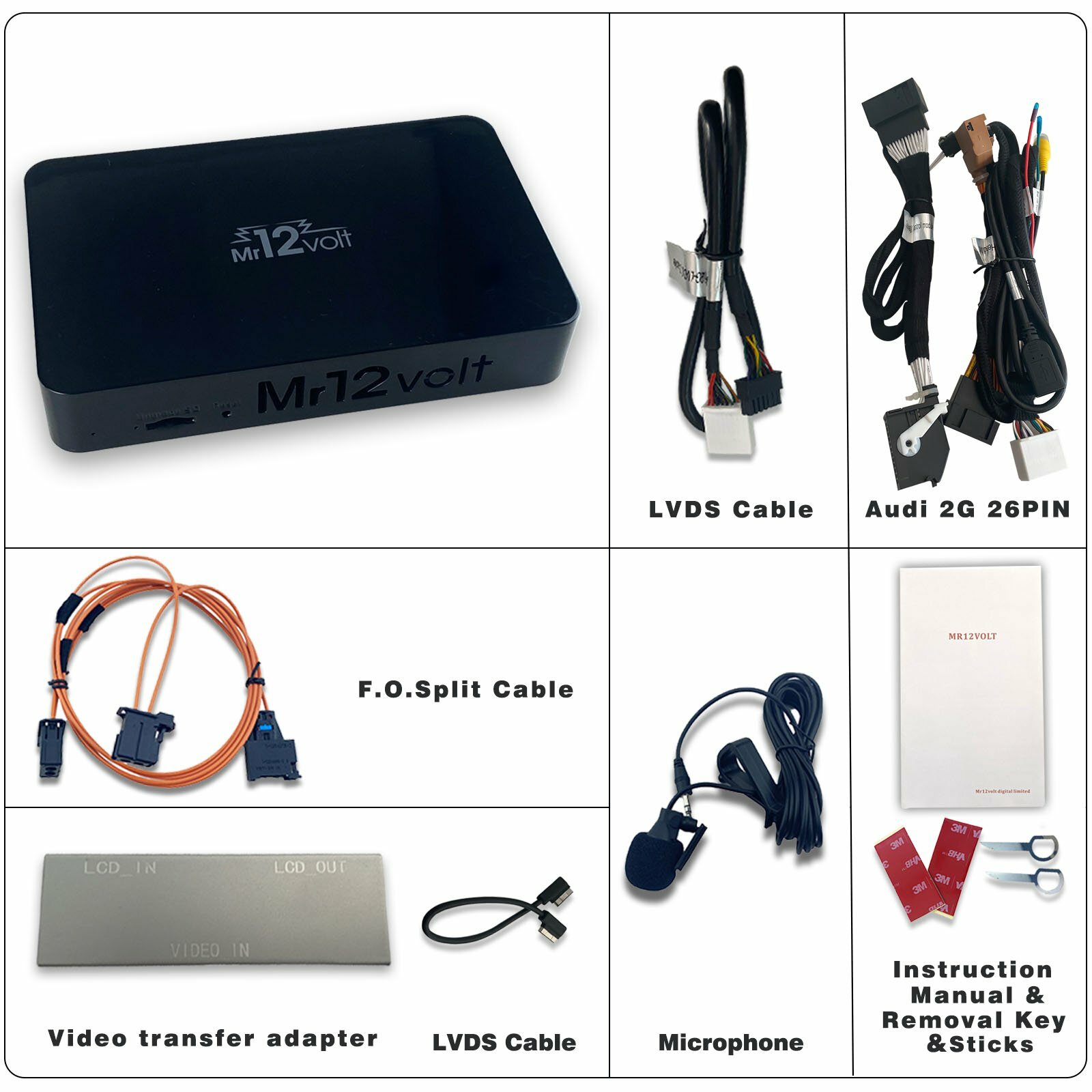 MR12VOLT Wireless Most CarPlay & Android Auto Fits Audi A6 A8 Q7 MMI 2G High | eBay