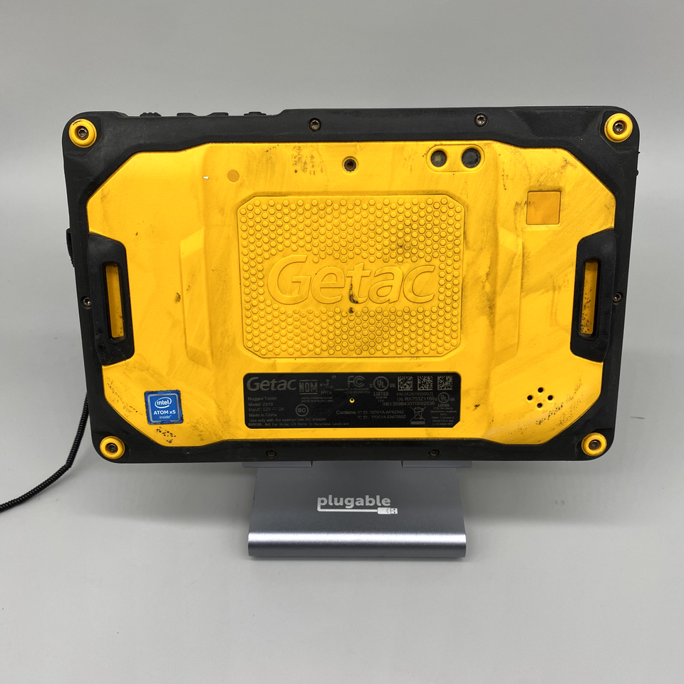 Getac ZX70 ATOM X5 Rugged Tablet Touch Screen w. Stylus Unlocked Orange ...