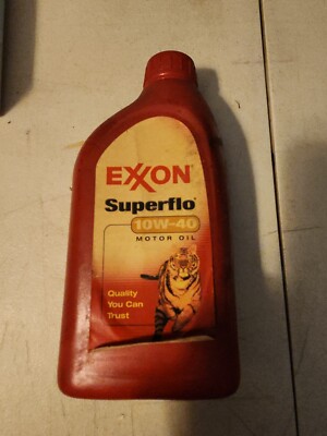 Red bottle Exxon Superflo10W-40 High Performance Motor Oil 1 QT - 1 ...