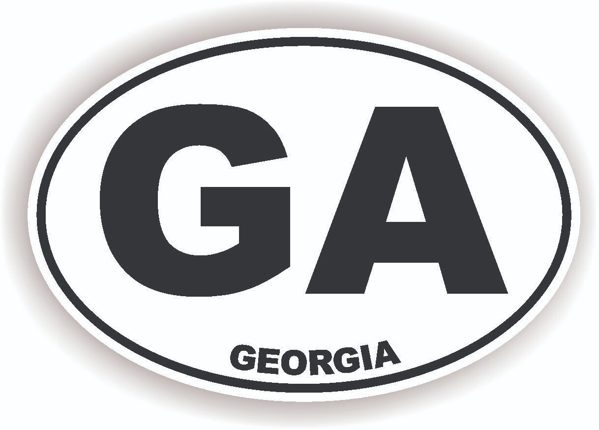 Georgia Oval Vinyl Decal Sticker State Car Diesel Truck Home GA USA ...