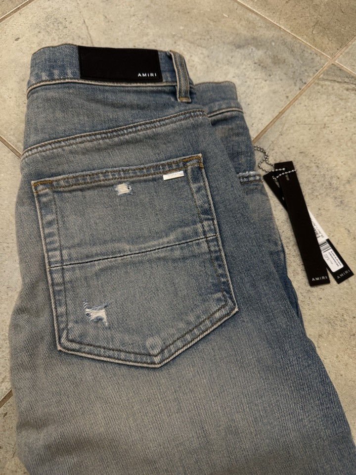 Amiri Blue Slash Denims (w Tags & Receipt Purchased from SSENSE) | eBay
