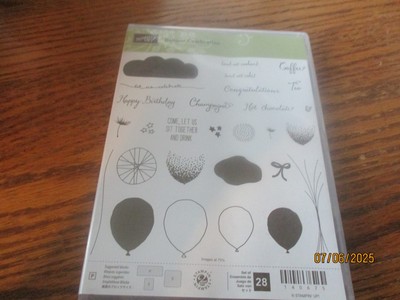 STAMPIN UP BALLOON CELEBRATION PHOTOPOLYMER STAMPS SET NEW 140675 | eBay
