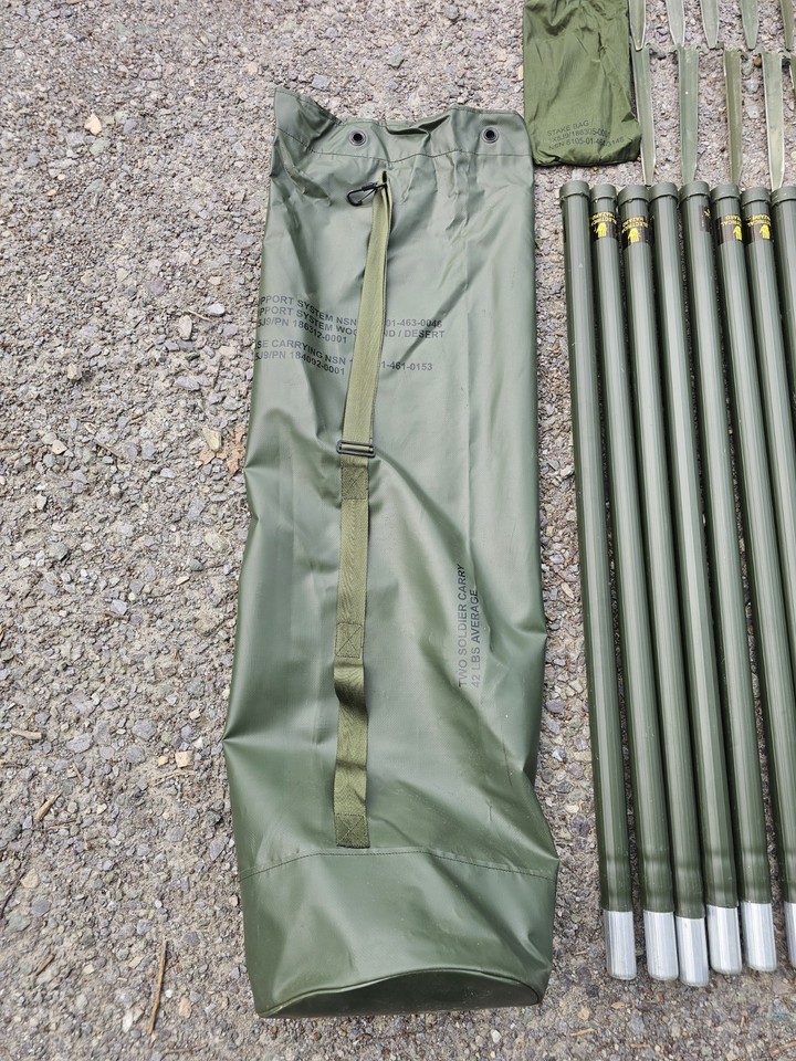 NEW, US Military WOODLAND Camo Screening System Radar Scattering & Pole ...