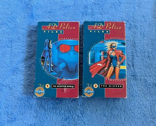 AD POLICE FILES File 1 & 2 VHS Tape Lot Anime The Phantom Woman Ripper ...