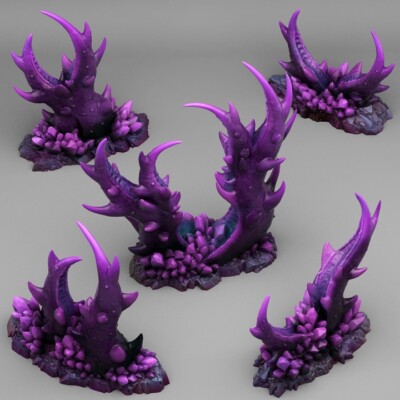 Underdark Claws Plants-3D Printed Resin RPG/Dungeons & Dragons Tabletop ...