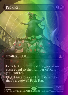 MTG Magic the Gathering Pack Rat (426/497) Ravnica Remastered NM FOIL ...