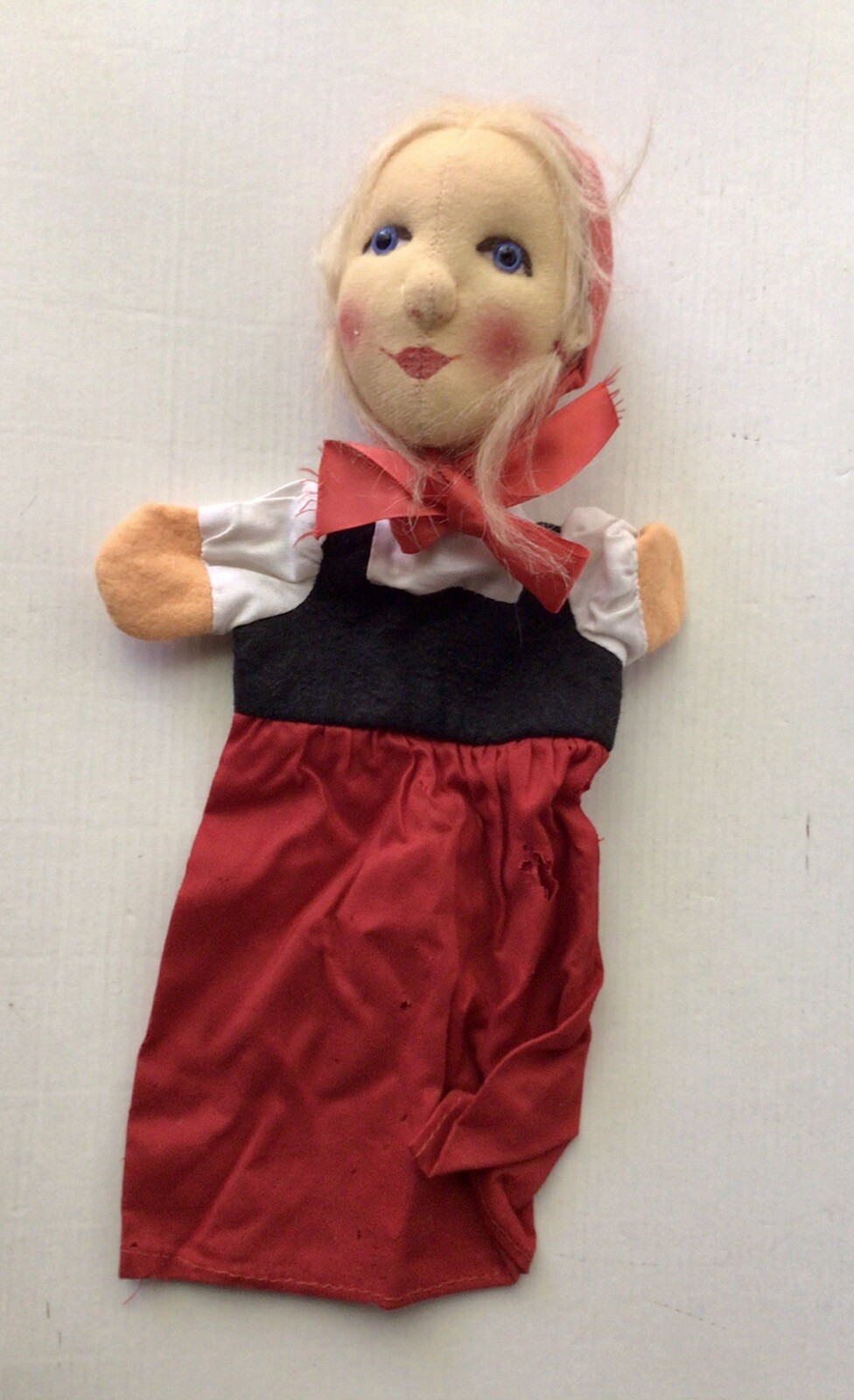 Vintage Handmade Hand Puppet Soft Sculpt Face German? 12” Long | eBay