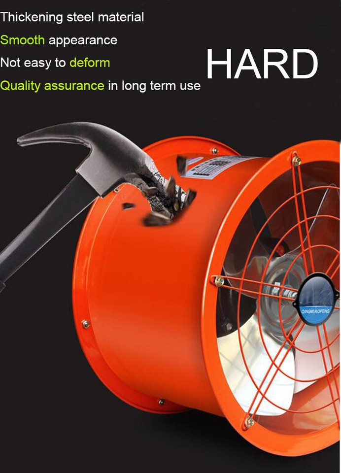 220V14'' Explosion-proof fan proof axial fan Cylinder pipe fanQMF:350 ...