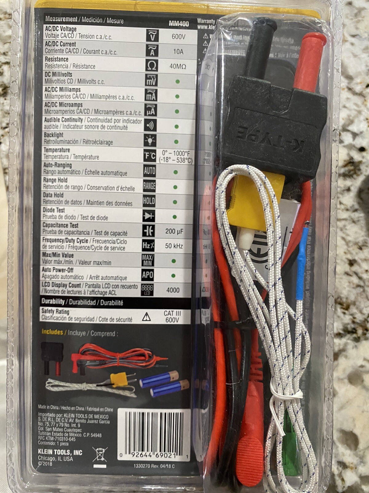 Klein Tools MM400 600V Digital Multimeter for sale online | eBay
