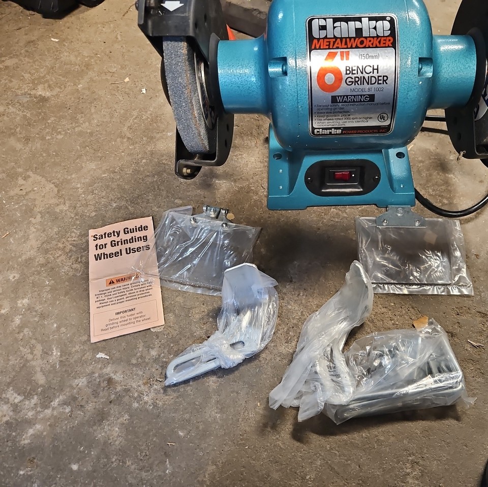 CLARKE METALWORKER 6" BENCH GRINDER VINTAGE RARE | eBay