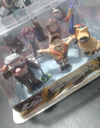 Disney Pixar Up Deluxe Figure Set 9 PVC Figurine Playset Carl Dug Kevin ...