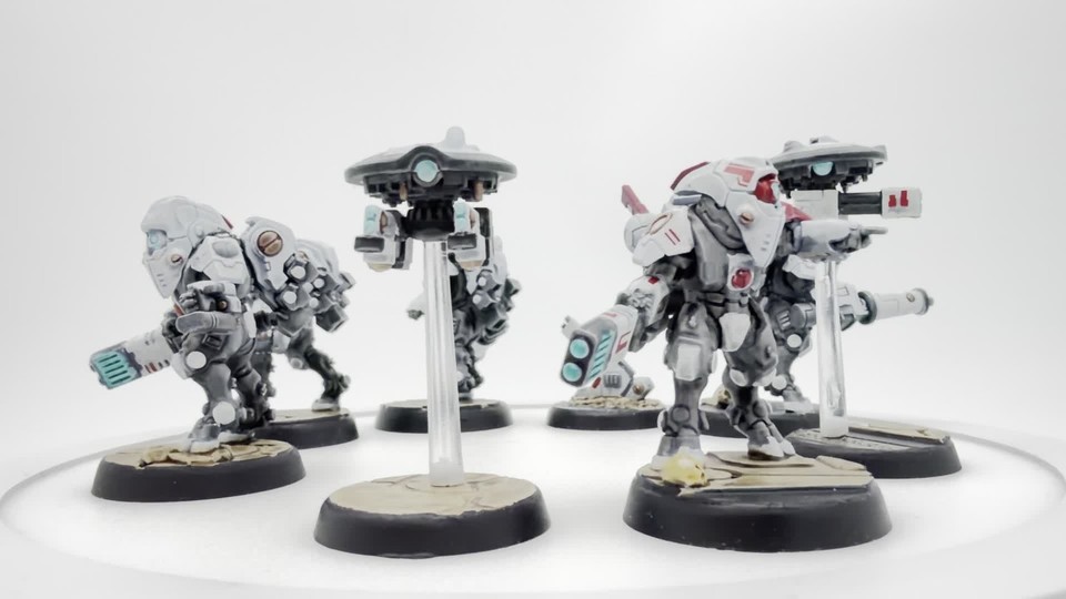 Warhammer Painted Tau XV26 Stealth Battlesuits Kill Team Fully ...