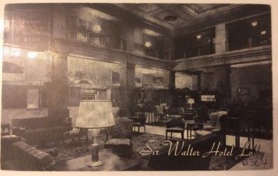 Sir Walter Hotel Lobby in Raleigh, North Carolina Divided Back Postcard ...