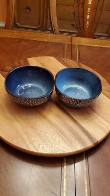Meritage Jasper Blue Denim Soup Cereal Bowl 6" Set of 2 per order | eBay