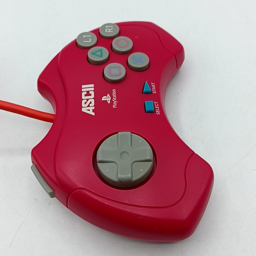 ASCII PAD FT 2 CAPCOM ver ASC-0524c Red Sony PS1 PS2 Fighting Gamepad ...
