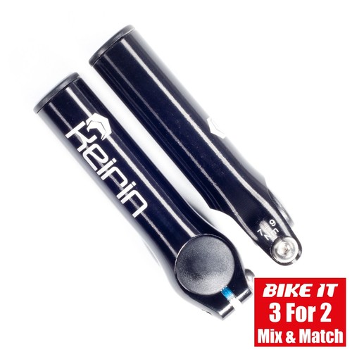 KEIRIN CYCLE BAR ENDS BLACK - CNC LIGHTWEIGHT ALLOY MTB TOURING XC ...