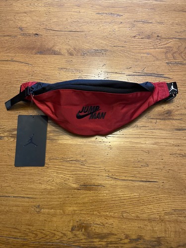 Nike Jordan Jumpman X Crossbody Fanny Pack Bag Black Red 9A0623 NWT | eBay