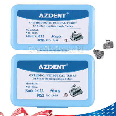 AZDENT Dental ortodoncia 1er molar tubos bucale MIM Single Mono Roth ...